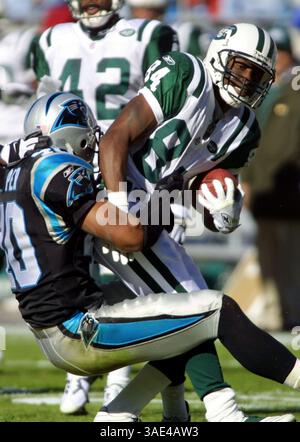 1 Oct 2001: New York Jets defense during the Jets 19-17 loss to the San ...
