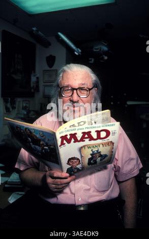 Apr 25, 1983; New York, NY, USA; Publisher WILLIAM GAINES, founder of ...