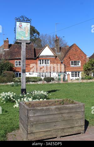 Village sign, Brasted, Kent, England, UK Stock Photo - Alamy