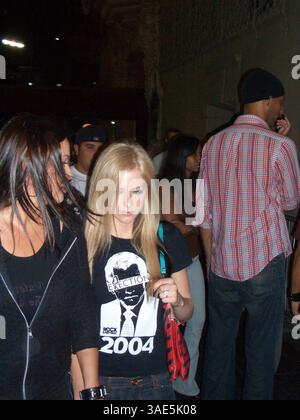Sep 10, 2004; Los Angeles, CA, USA; Canadian singer AVRIL LAVIGNE seen ...