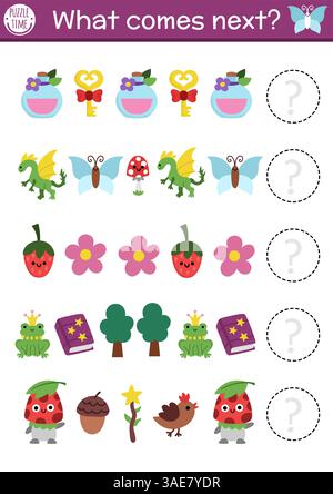 What comes next. Garden logical activity for preschool children with ...