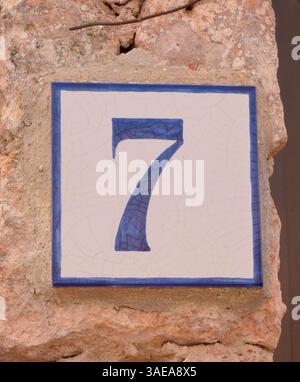 House Number 7 and 9 sign Stock Photo - Alamy