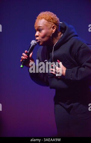 Miramar, Florida, USA. 05th Apr, 2025. Singer Tasha Cobbs in concert ...