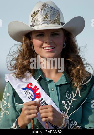The Pendleton Round-Up parade features cowboys and cowgirls showcasing ...