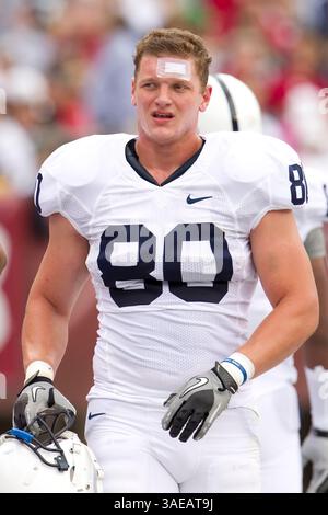 Penn State tight end Andrew Rappleyea (87) runs with the ball during an ...