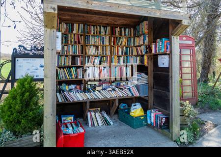 Village book exchange,Bus shelter,Nonington,Village,Kent,England Stock ...