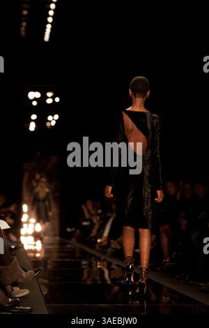 A Model on the runway at the Monique Lhuillier Fall 2012 Presentation ...