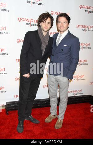 Penn Badgley at the "Gossip Girl" 100th episode celebration at Cipriani ...