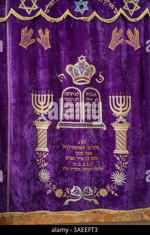 Haifa, Israel, April 5, 2025, Interior of a Tiferet Israel Yeshiva ...
