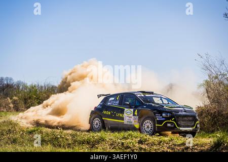 SARRAZIN Pablo, ROCHE Yannick, Citroën C3 Rally2, portrait during the ...