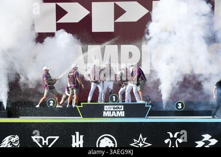 Doral, USA. 06th Apr, 2025. Left to right: Cameron Smith, Captain of ...