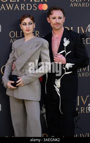 Georgie Buckland and Christopher Parkinson at the Olivier Awards 2025 ...