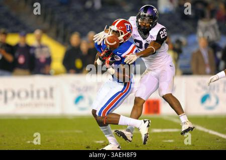 Louisiana Tech wide receiver Devin Gandy (1) carries for a touchdown in ...