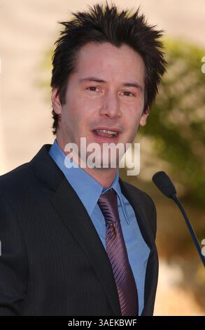 Keanu Reeves received a star on the Hollywood walk of Fame in Los ...