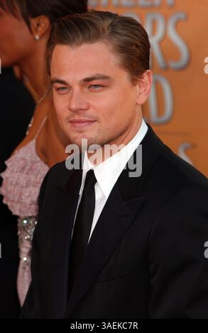 Leonardo DiCaprio arriving at the 11th annual Screen Actors Guild ...