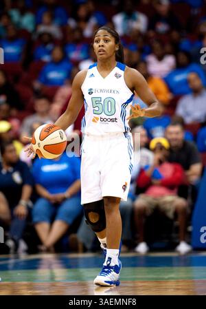 Indiana Fever guard Sydney Colson (51) in action during a WNBA ...