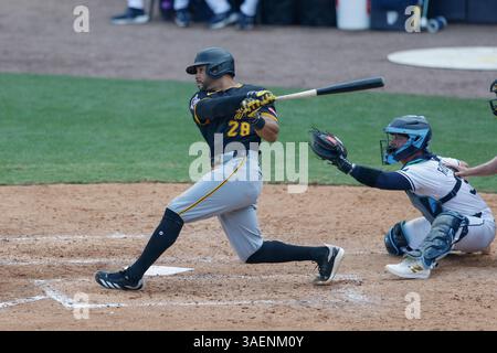 Tampa Bay Rays' Jake Mangum watches his two-run home run against the ...