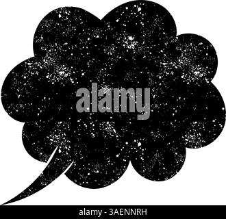 grunge rustic chat bubble vector illustration Stock Vector Image & Art ...