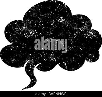 grunge rustic chat bubble vector illustration Stock Vector Image & Art ...