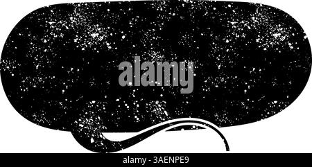 grunge rustic chat bubble vector illustration Stock Vector Image & Art ...