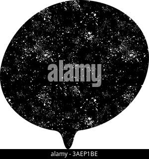 grunge rustic chat bubble vector illustration Stock Vector Image & Art ...