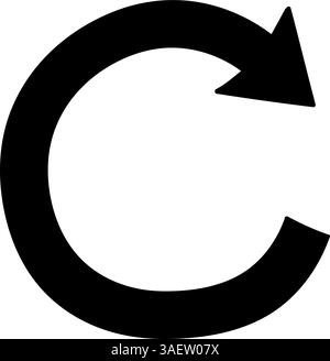 Clockwise rotating arrow black hand drawn icon in halftone texture ...