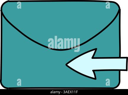 reply email hand drawn color vector illustration Stock Vector Image ...