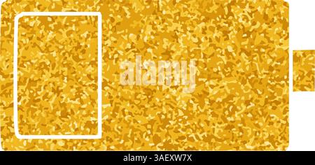 Low battery drawing in gold color style Stock Vector Image & Art - Alamy