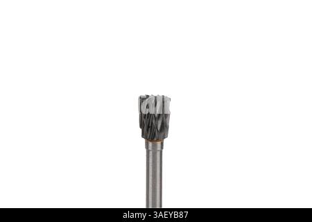 Carbide burrs isolated on white background. Rotary file burr texture ...