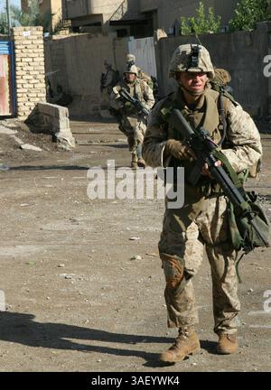 Dec 01, 2004; Fallujah, Iraq; Combat engineers with Bravo Company, 1st ...