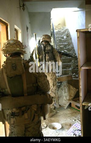 Dec 10, 2004; Fallujah, Iraq; Lance Cpl. JEFF BARTLETT, a team leader ...