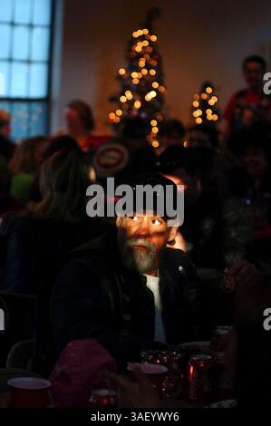 Dec 17, 2004; San Antonio, TX, USA; Bexar O'Riley, visits with a child ...