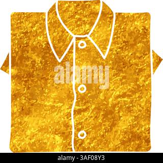 Folded uniform drawing in gold color style Stock Vector Image & Art - Alamy