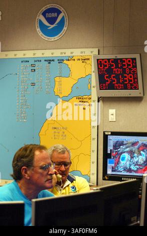 Aug 29, 2005; Miami, FL, USA; Meteorologist JAMIE RHOME, Hurricane ...