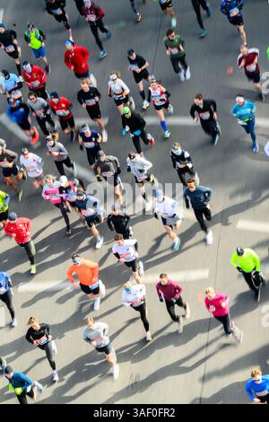 Runners at the start of the 42nd Vienna City Marathon on Sunday, April ...