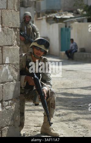 Apr 17, 2005; Ar Ramadi, Iraq; Corporal RICHARD A. GUTIERREZ, a team ...