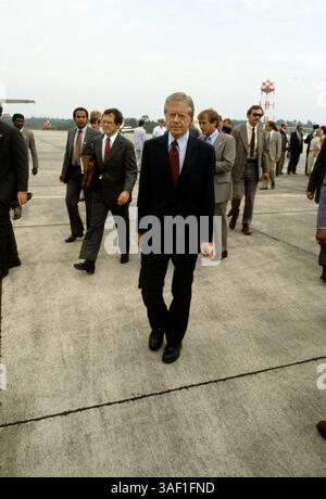 Sep 13, 1979; Mobile, AL, USA; President JIMMY CARTER with director of ...