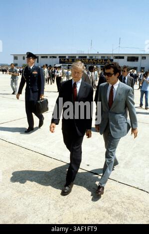 Sep 13, 1979; Mobile, AL, USA; President JIMMY CARTER with director of ...