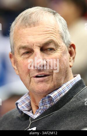 Former Connecticut basketball coach Jim Calhoun is introduced during ...