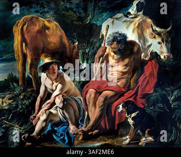 Mercury and Argus 1620 by Jacob JORDAENS 1593 - 1678 Belgium Belgian ...