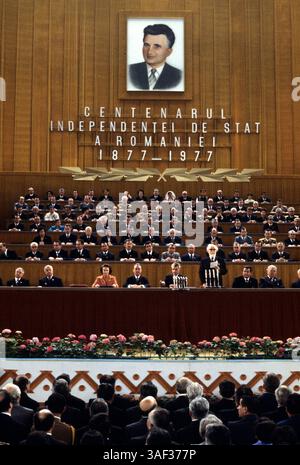 May 09, 1977; Bucharest, ROMANIA; People of Romania celebrate the 100th ...