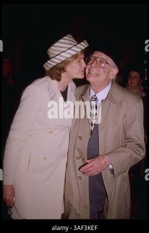 1998; Hollywood, CA, USA; MILTON BERLE and wife LORNA BERLE Stock Photo ...
