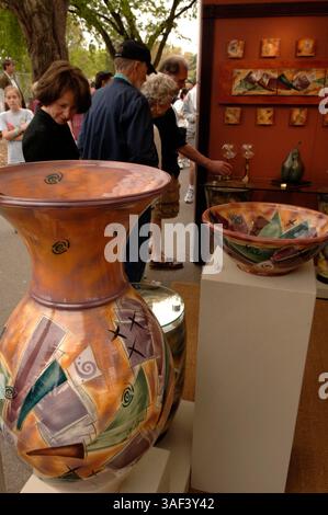 Apr 09, 2005; Atlanta, GA, USA; Crowds in artist row at the Atlanta ...