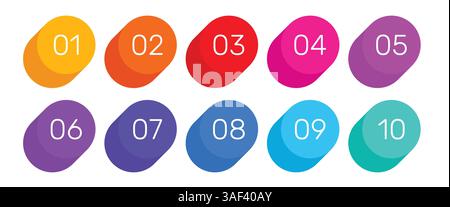 Vector number bullet point collection Stock Vector Image & Art - Alamy
