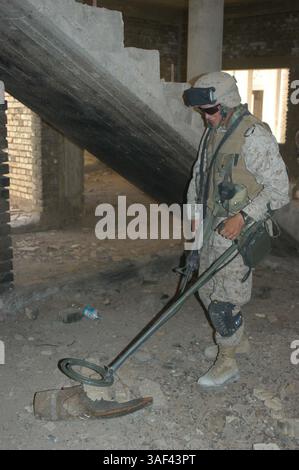 Apr 02, 2005; Ar Ramadi, Iraq; The back compartment of a Humvee holds ...