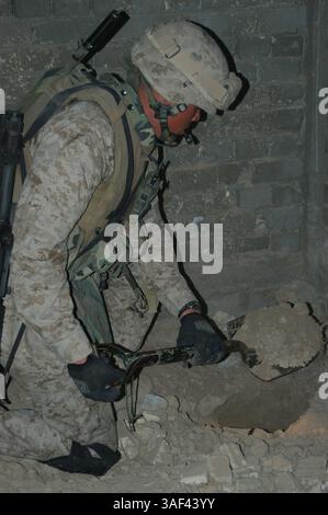 Apr 02, 2005; Ar Ramadi, Iraq; The back compartment of a Humvee holds ...