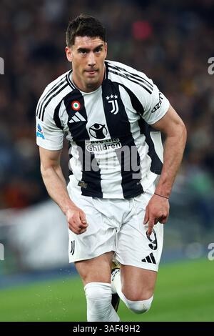 Juventus' Dusan Vlahovic during the Serie A EniLive soccer match ...