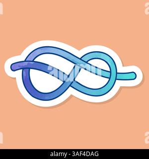 Rope knot color sticker Stock Vector Image & Art - Alamy