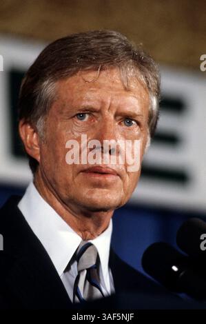 May 15, 1980; Columbus, OH, USA; President JIMMY CARTER in Columbus ...