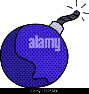 explosive earth hand drawn color vector illustration Stock Vector Image ...